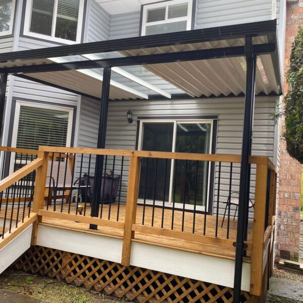 Aluminum Railing and Glass Railing - LH Patio Covers